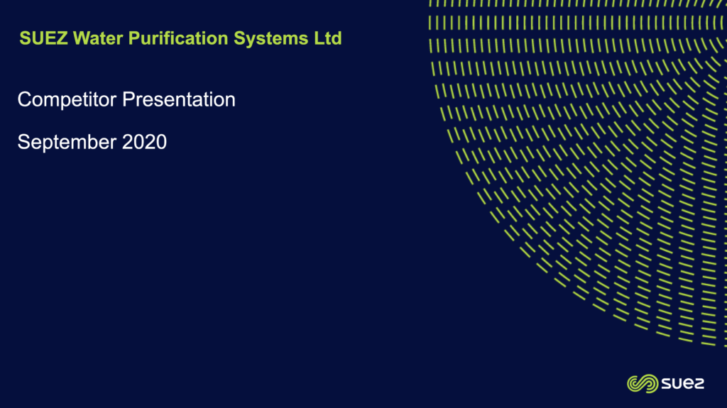 Competitor Presentation Purite Distributor Portal Competitor Presentation Purite Distributor Portal