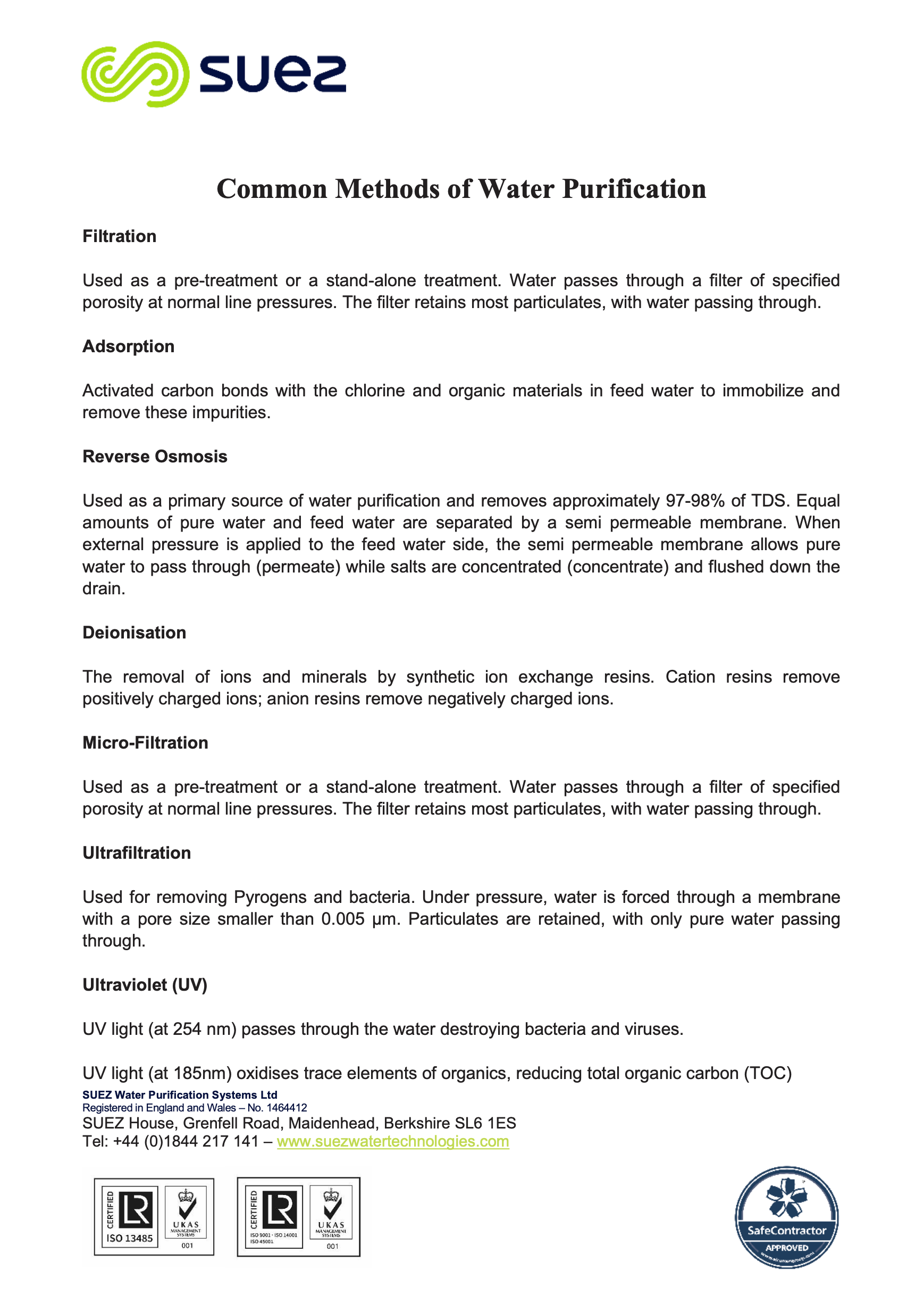 Water Purification Techniques Explained – Purite Distributor Portal